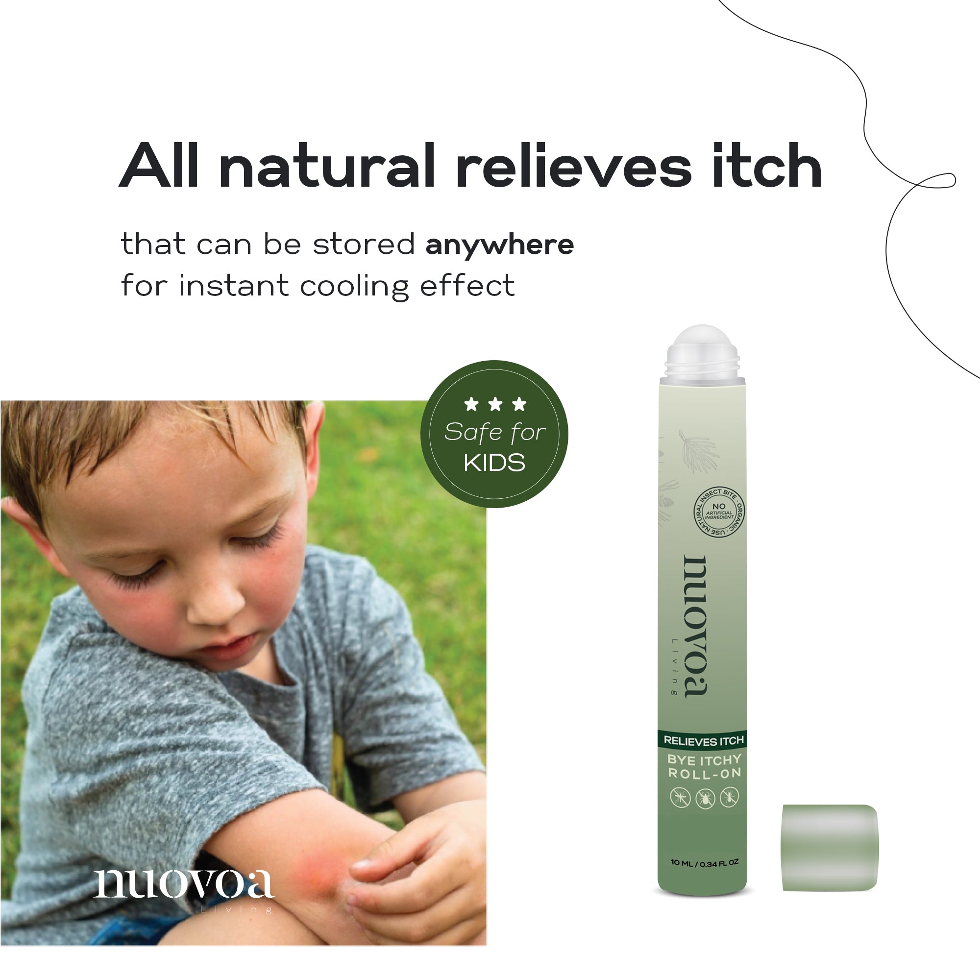 [All natural after bug bite] Bye Itchy Roll-on – HI-BYE STORE™